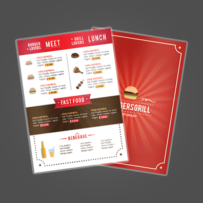 Cheap Laminated Menus for your Restaurant Menu needs from ...