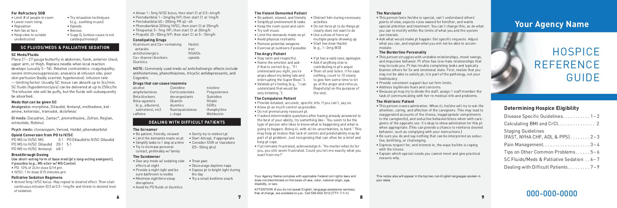 Explore Custom Pocket Reference Guide (HOS) Templates & Personalize ...