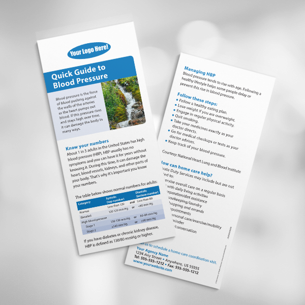 Blood Pressure Rack Card (PD) - TAG Partners