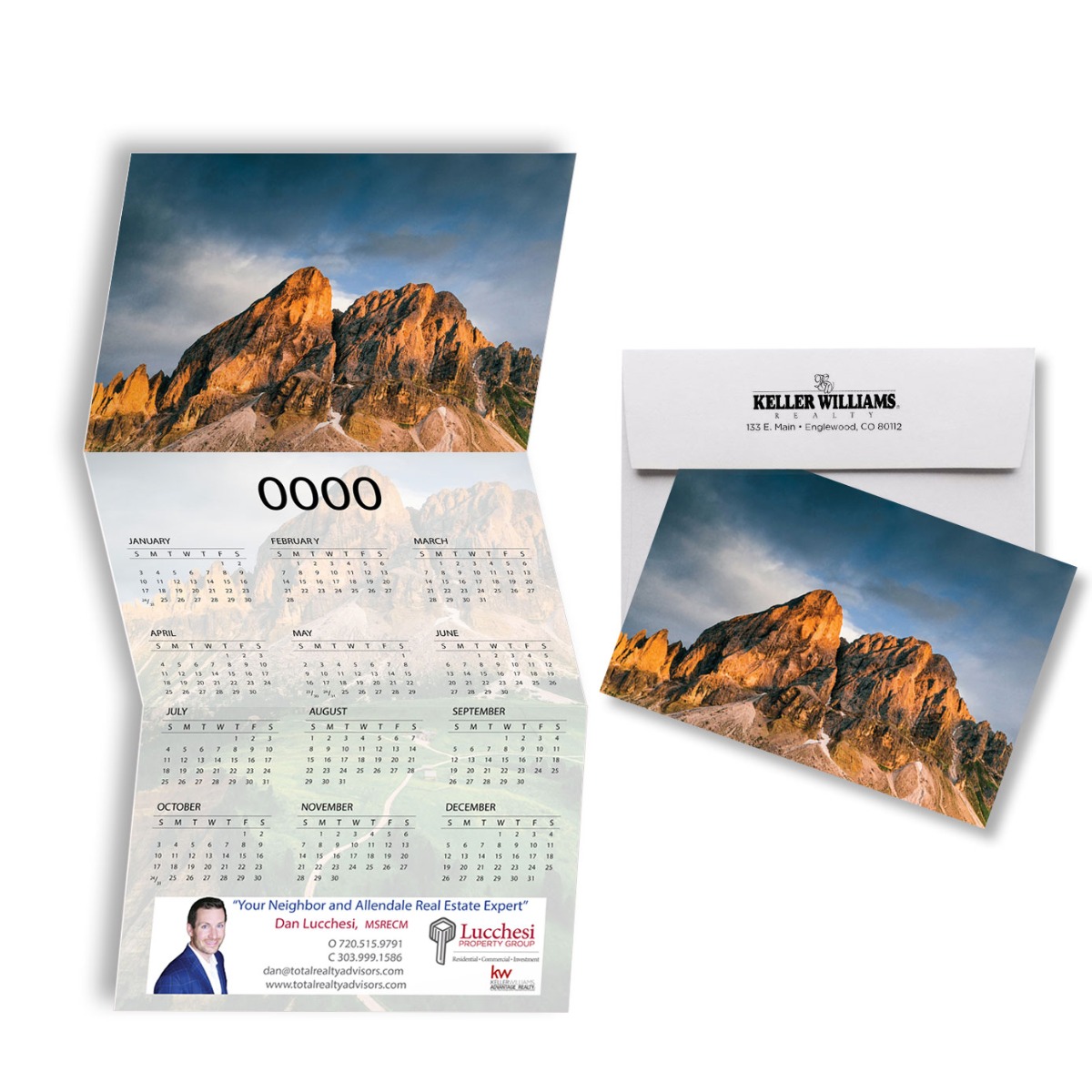 Z-Fold Card Calendar Peak