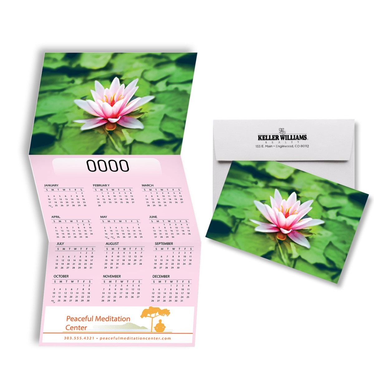Z-Fold Card Calendar Lily