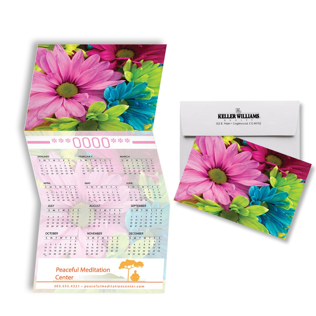 Z-Fold Card Calendar Daisy