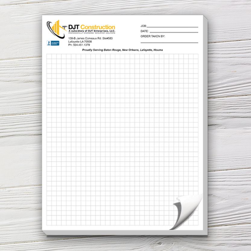 Engineering Graph Notepad | Notepads With Logo