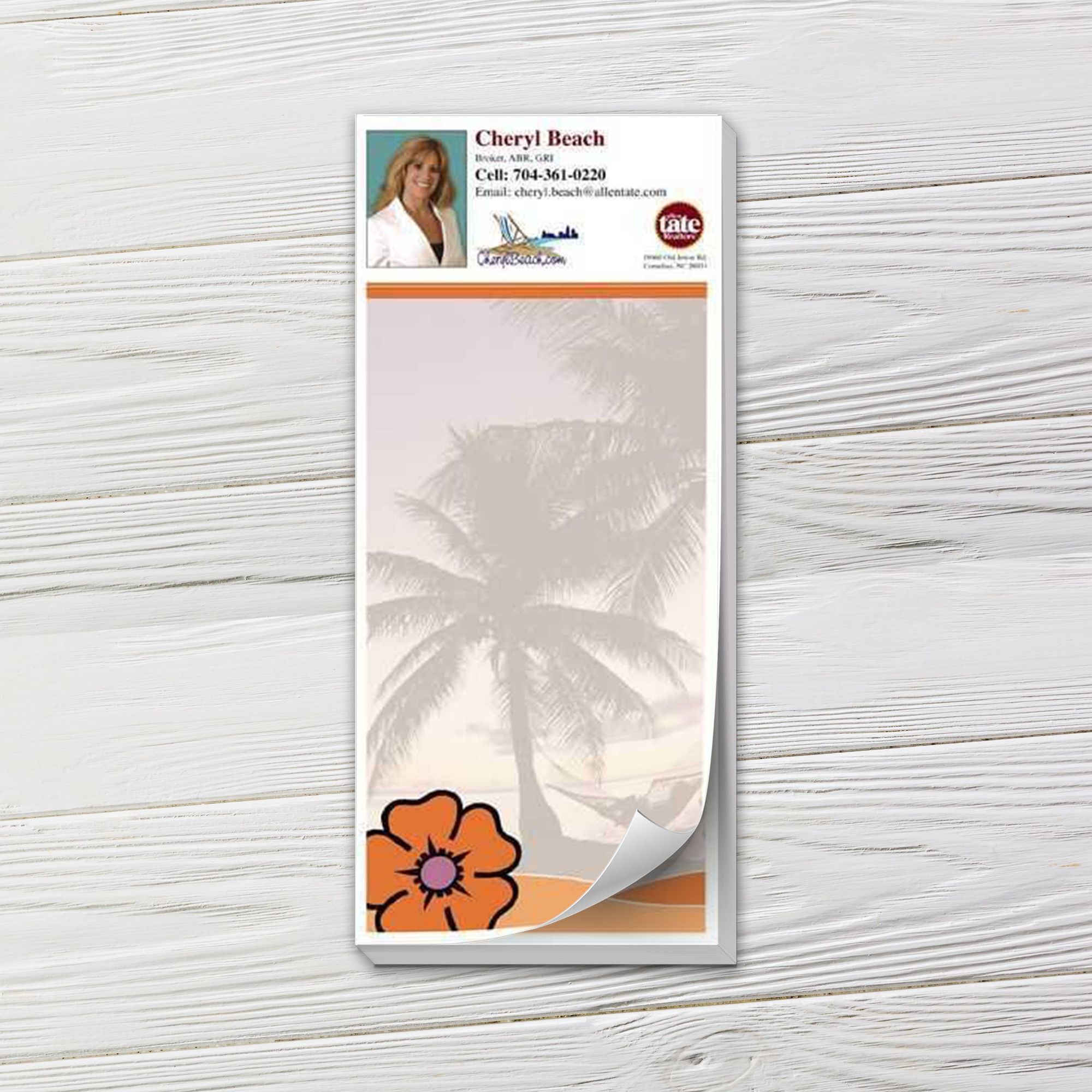 Palm Tree Themed Notepad | Custom Notepads | Captain Notepad
