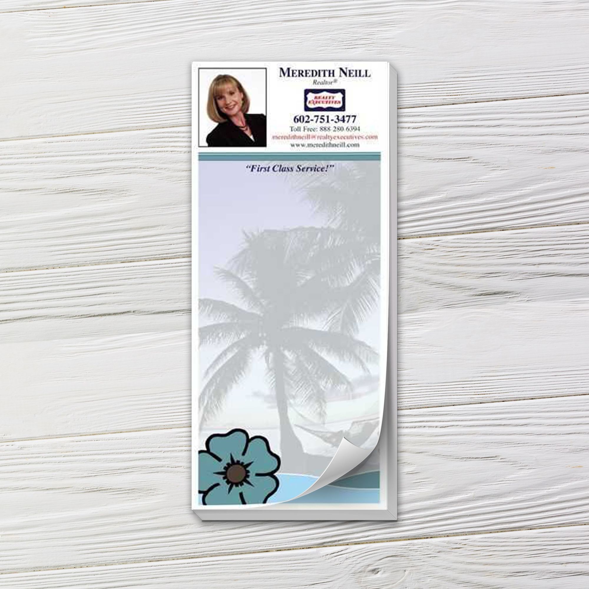 Custom Notepads | Palm Tree Theme | Captain Notepad
