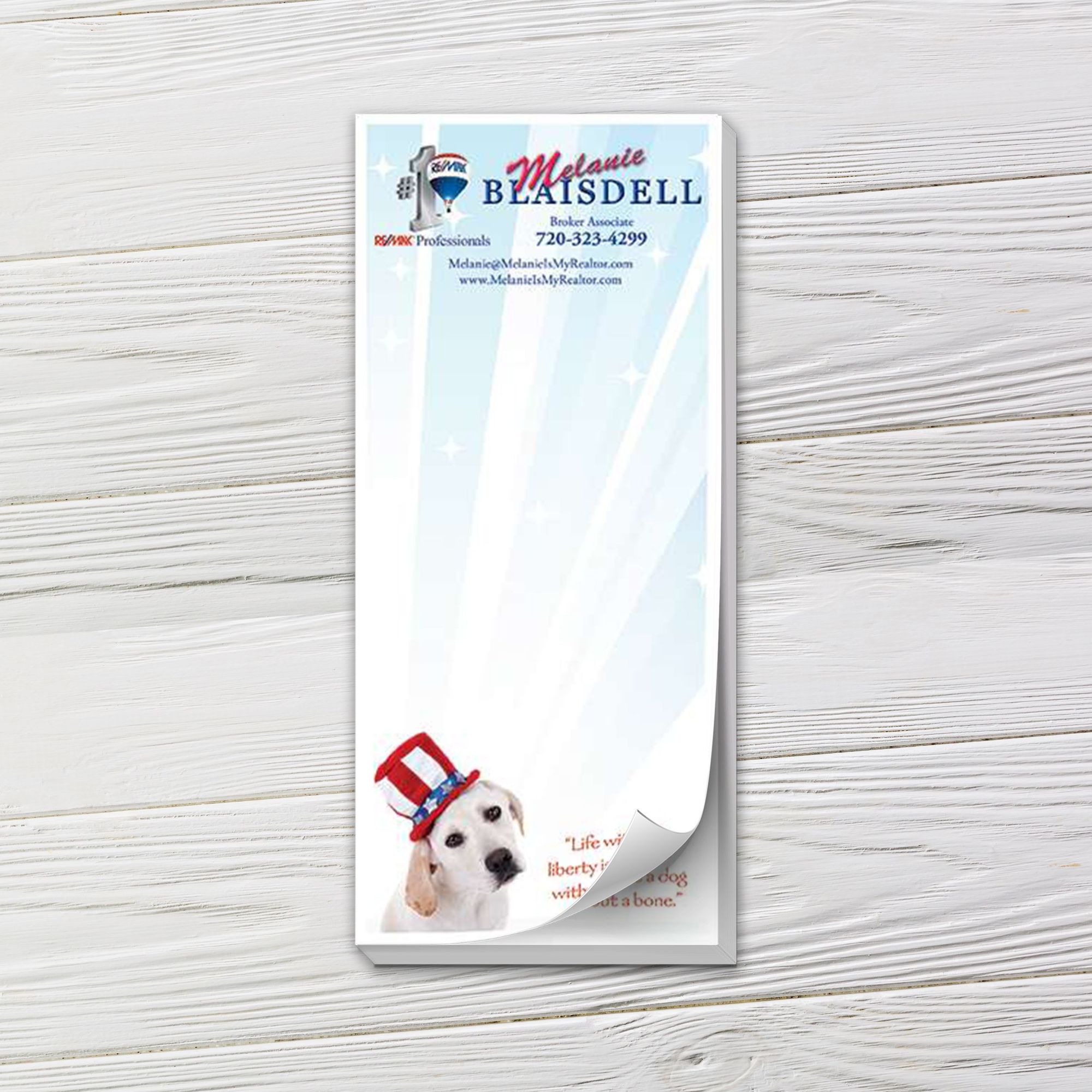 Full Color Notepads | 4th of July USA Theme 25 Sheets