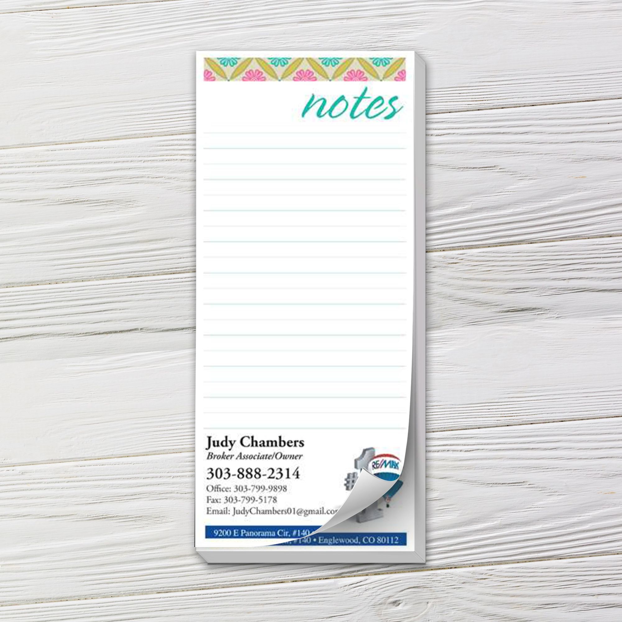 Personalized Memo Pads | Real Estate Theme 25 Sheets