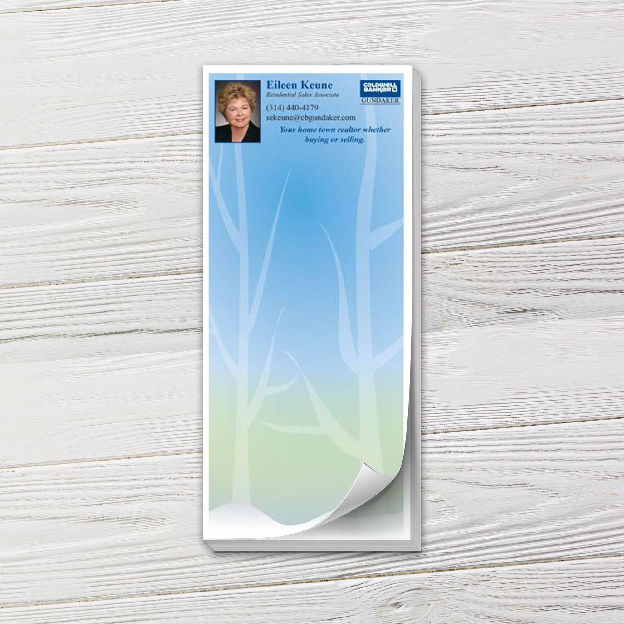 Custom Notepad | Winter Fence Snow Theme 25 Sheets