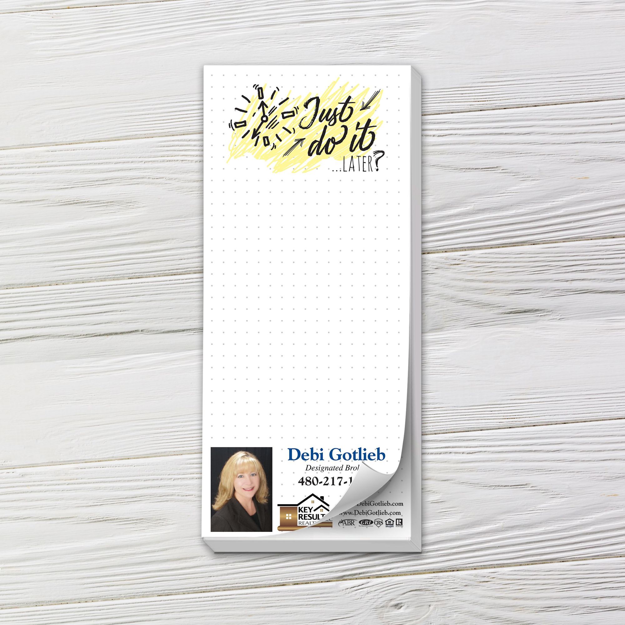 Custom Notepad | EuroGrid | Just Do It Later 25 Sheets