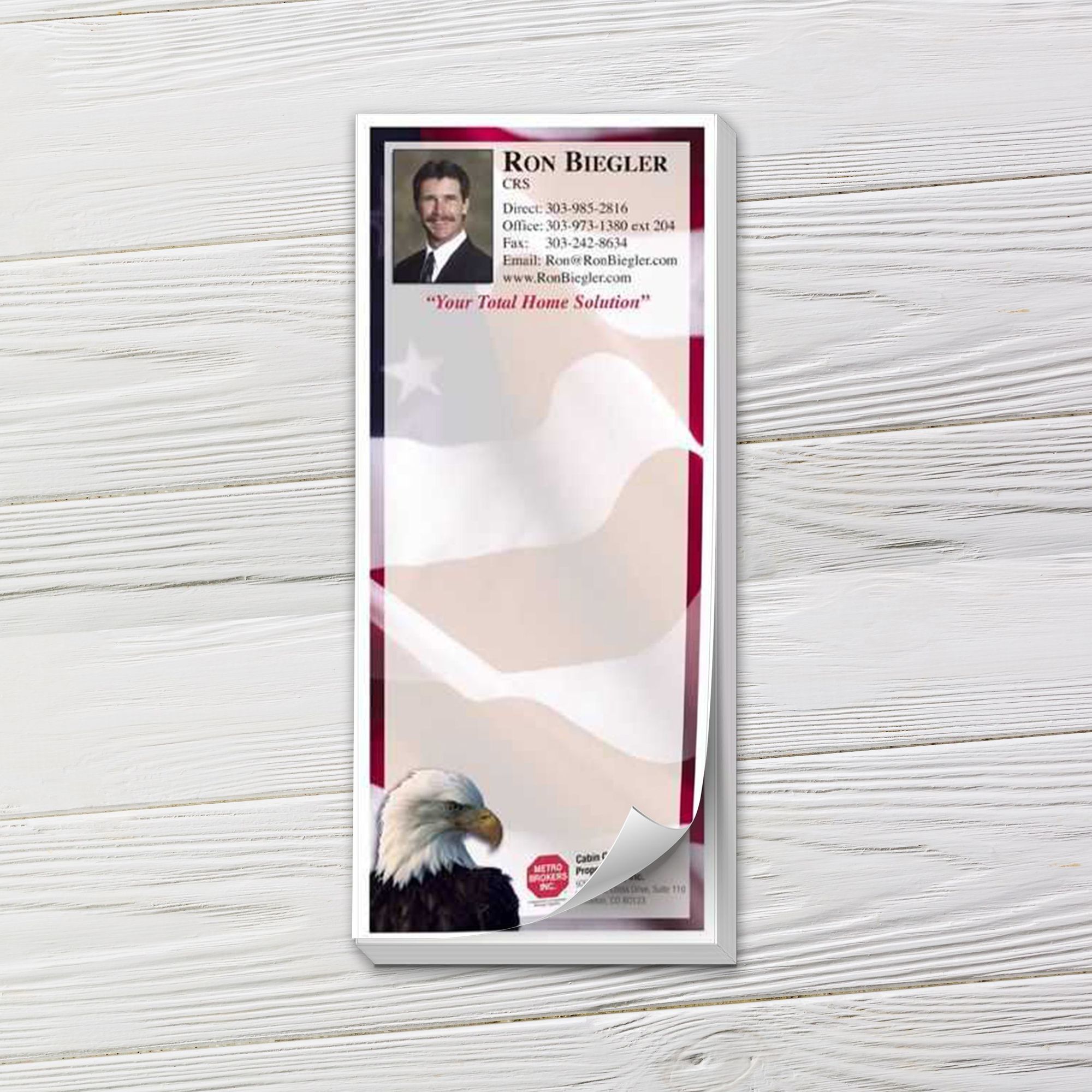 Custom Full Color Notepads | Patriotic USA Theme | Captain Notepad