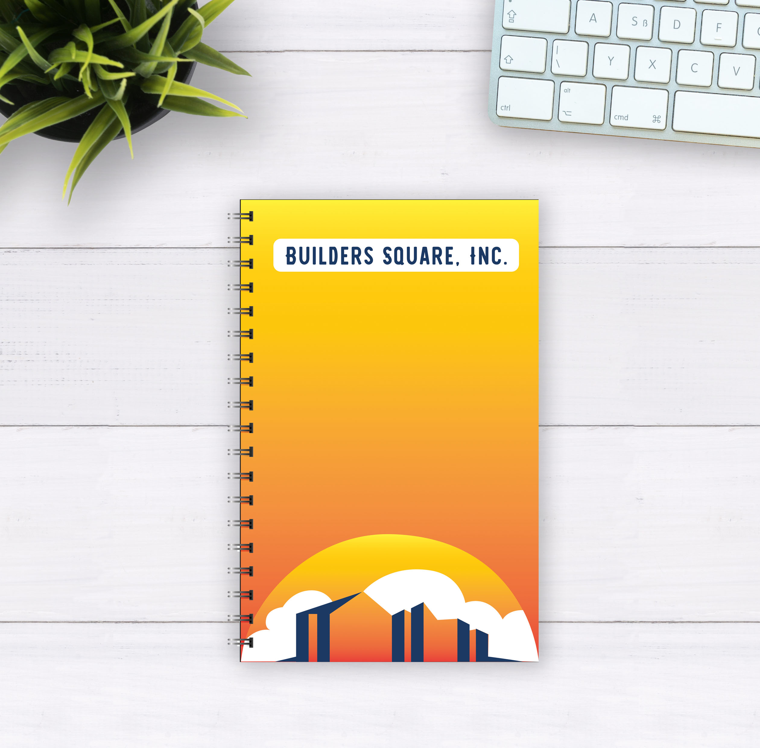5.5" x 8.5" Custom Paper Cover Notebook