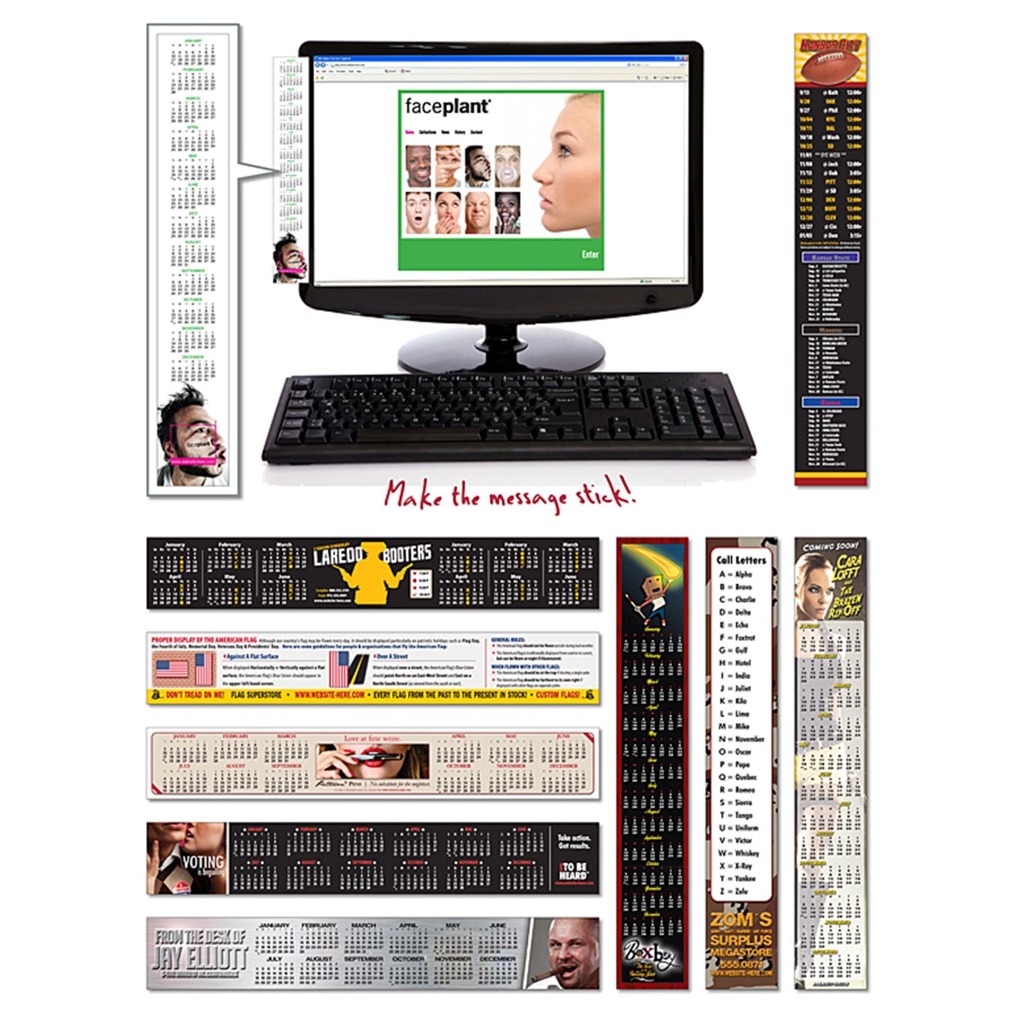 UV-Coated Vinyl - 1.75x11 Rectangle Shape