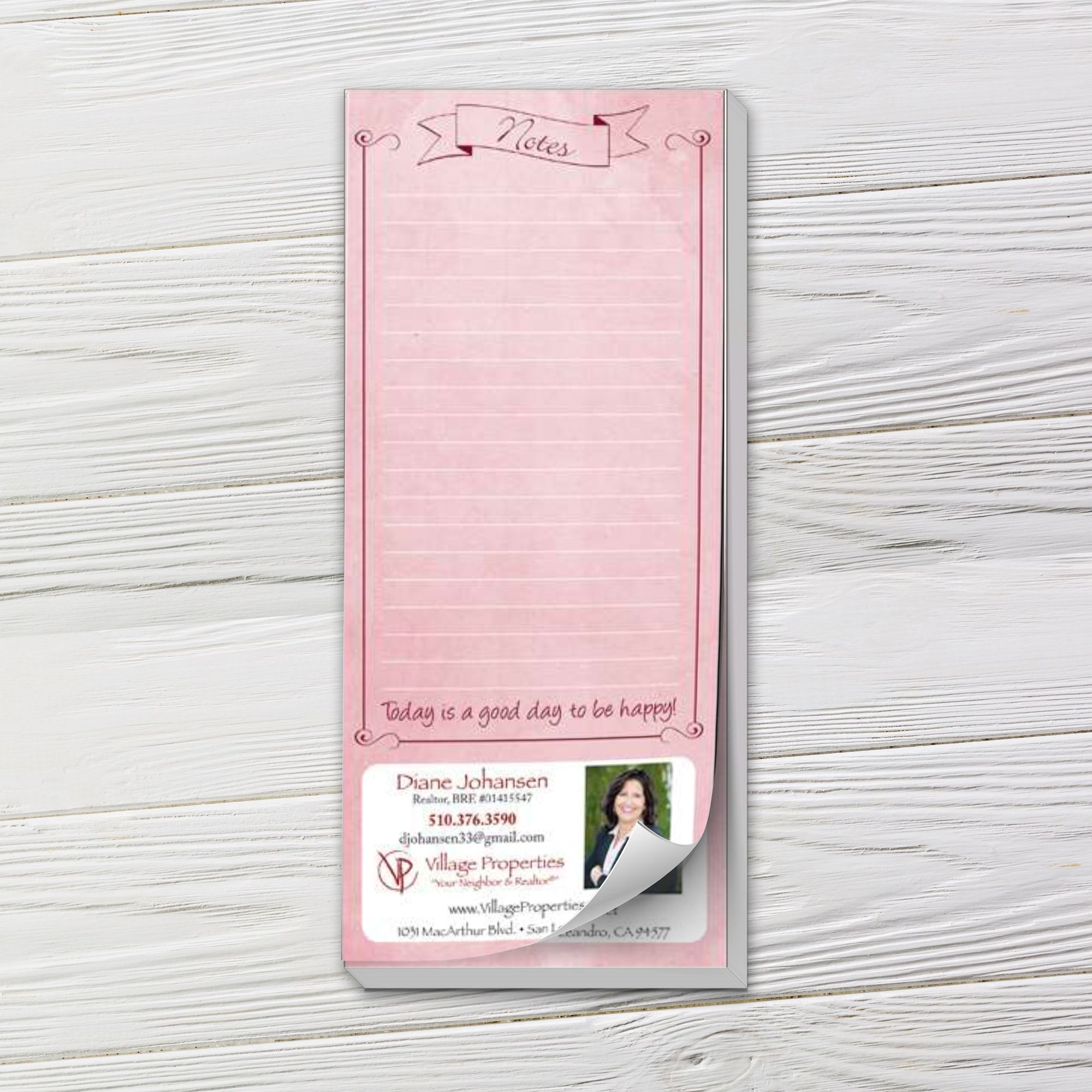 Happy Notes List Pad | Red (Grocery List Notepads and To-Do Lists ...