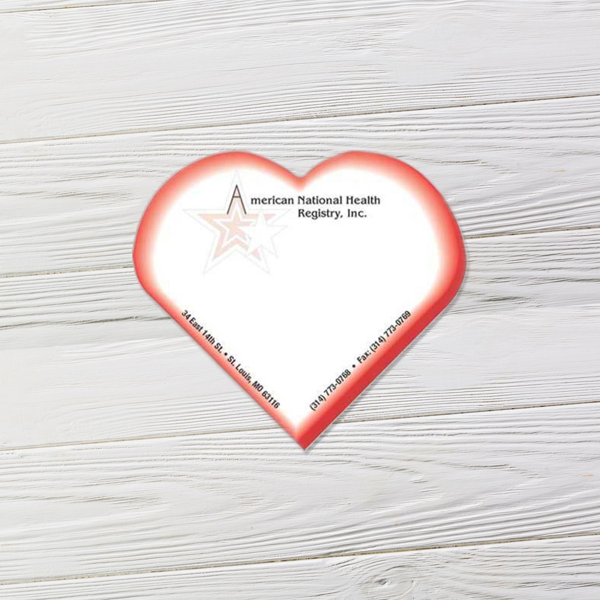 Promotional Heart Shaped Sticky Notes | 25 Sheets