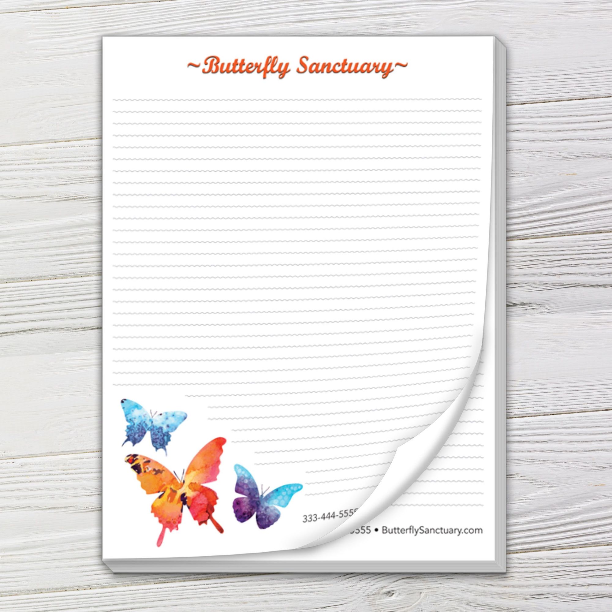 Custom Notepads: 8.5" x 11" | Captain Notepad