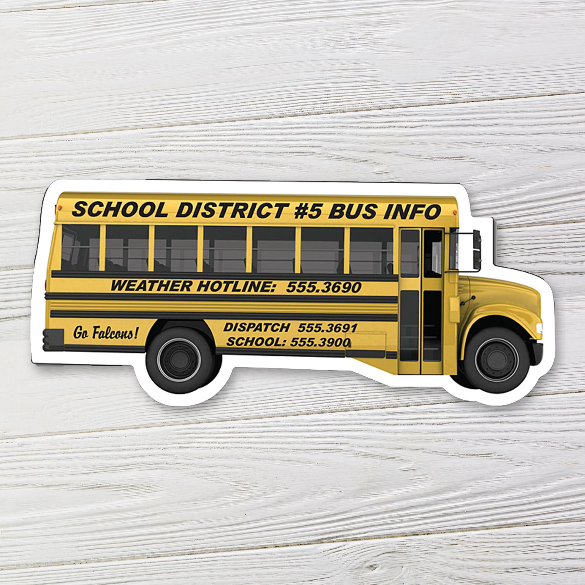 Custom School Bus Magnet | School Bus Shaped Magnet