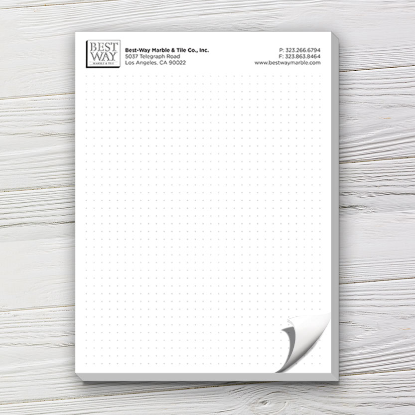 Dot Grid Graph Pads 8.5" x 11"| Captain Notepad Â®