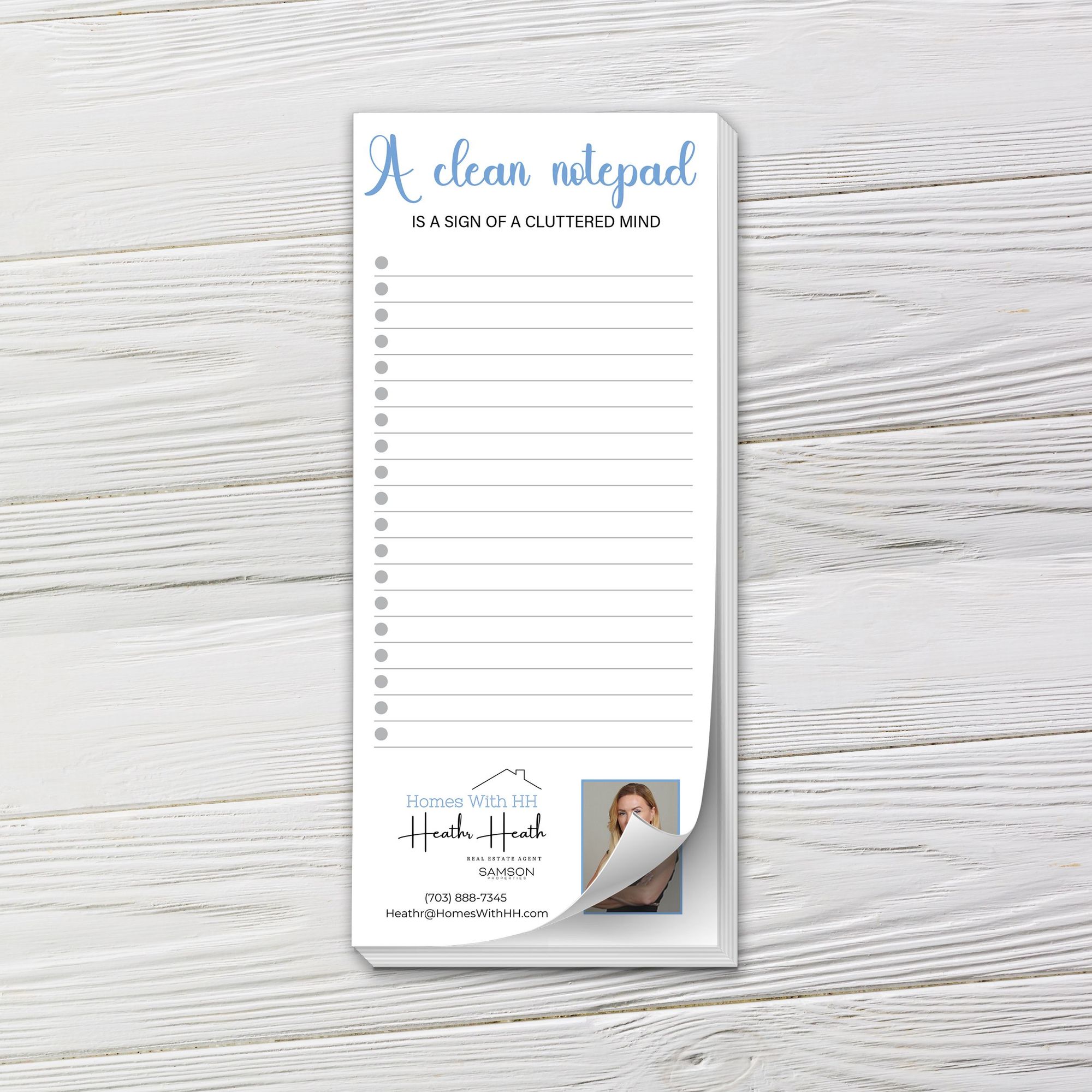 Custom Notepads ‚A Clean Notepad Is A Sign of a Cluttered Mind ...