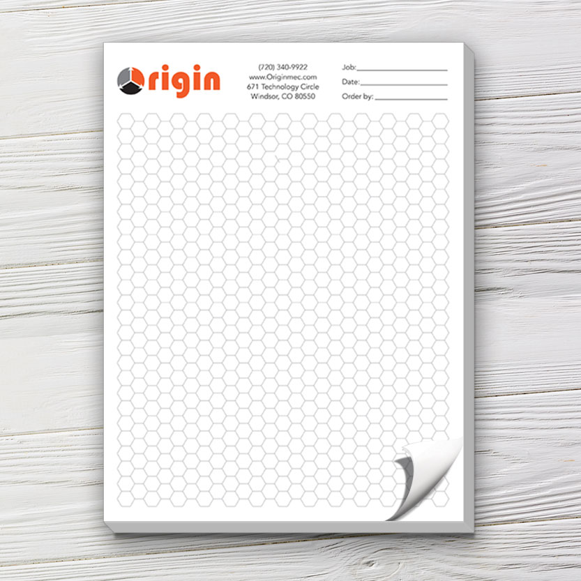 Custom Hex Pads: 8.5" x 11" | Captain Notepad Â®
