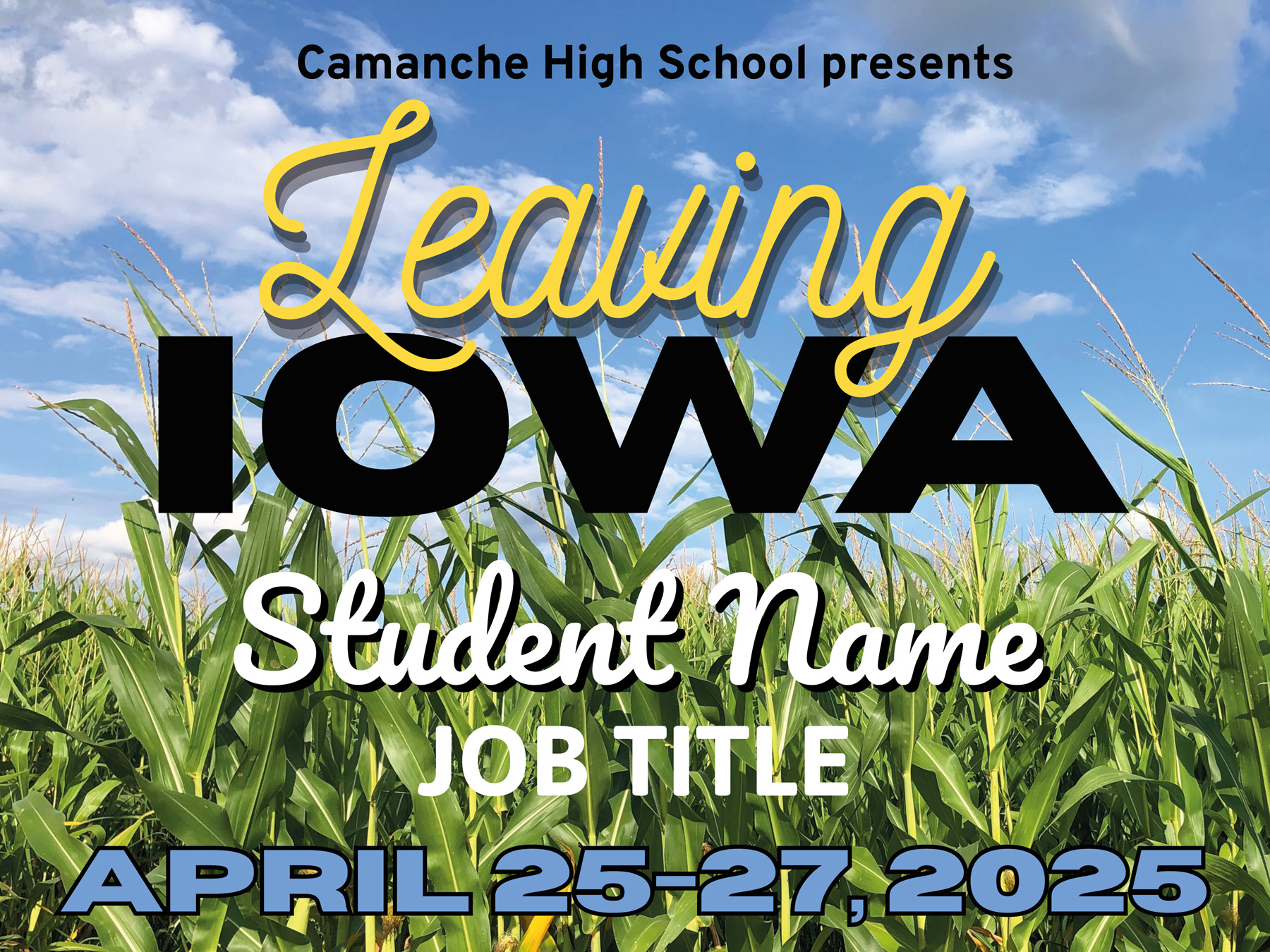 Camanche Play Signs - Clinton Printing Co.