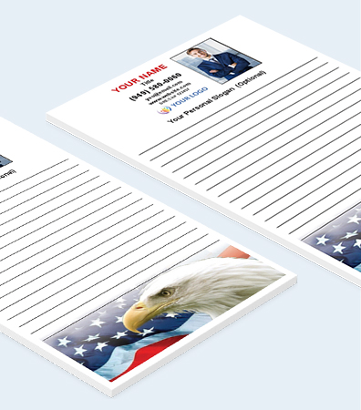 Custom Real Estate Notepads Patriotic