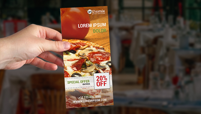 Standard Rack Cards | Customizable Marketing Cards - MyInTheMix