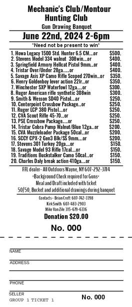 Explore Custom Jumbo Cash Bash/Gun Bash Ticket Jumbled with Pull-Out ...