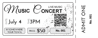 Explore Custom QR code Tickets Templates & Personalize Instantly