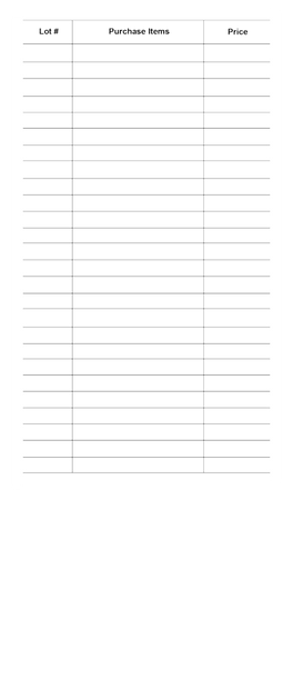 Explore Custom Auction Bid Card with Landscape Stub Templates ...