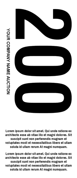 Explore Custom Auction Bid Card with Landscape Stub Templates ...