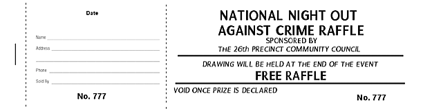 Explore Custom Short Raffle Stapled in Books Ticket Templates ...