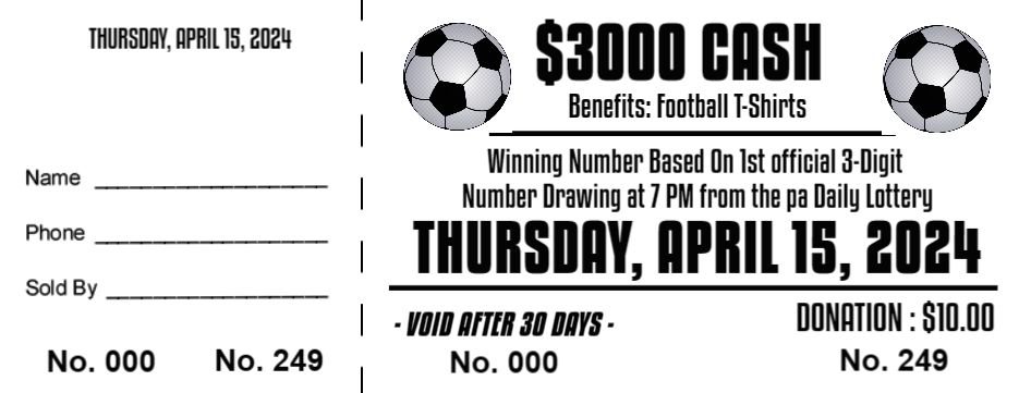 custom printed raffle tickets