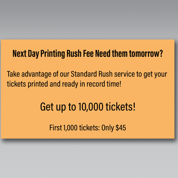 Next Day Printing Rush Fee