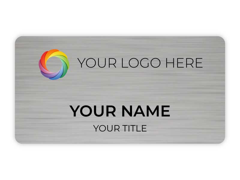 Sublimated Metal Magnetic Name Tags | Custom Full-Color Metal Badges ...