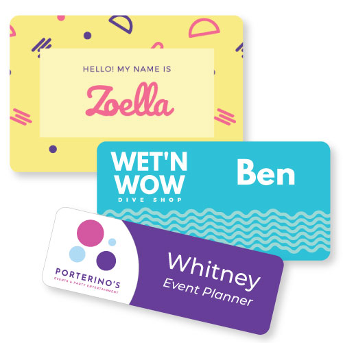 Sublimated Plastic Name Tags