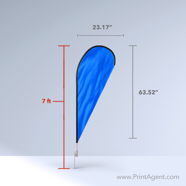 Teardrop Flag (Small)-7ft