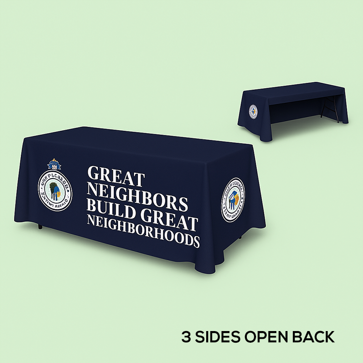 Custom Table Covers for Trade Shows – Printed Table Throws | XpressColor