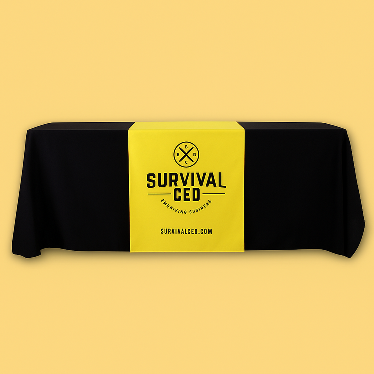 Custom Printed Table Runners | Trade Show Branding | XpressColor