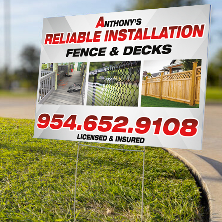Custom Printed Coroplast Signs - Made in Fort Lauderdale FL | Xtrade Print