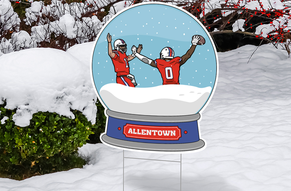 Allentown Snow Globe Sign
