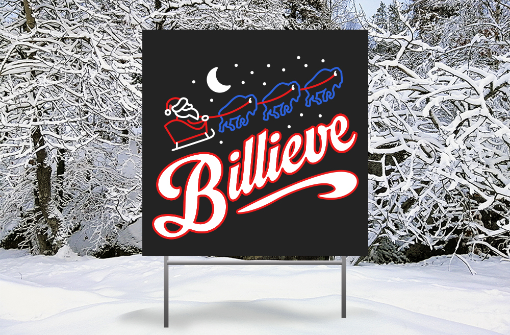 Billieve Santa Sign