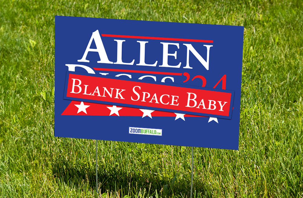 Update Allen Diggs lawn sign