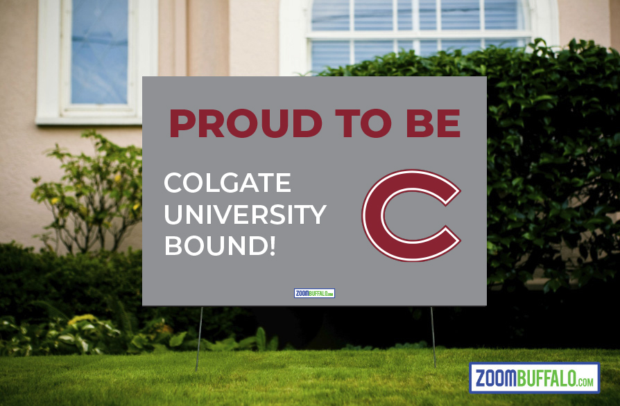Colgate University Bound Lawn Sign (Stake Included) - ZoomBuffalo