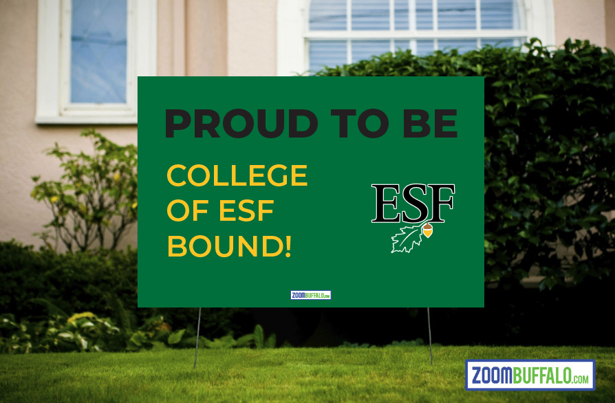 College of ESF Bound Lawn Sign (Stake Included) - ZoomBuffalo