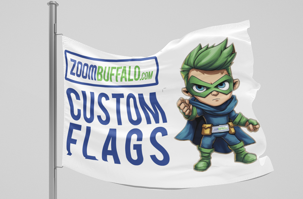 Custom Pole Flags - ZoomBuffalo