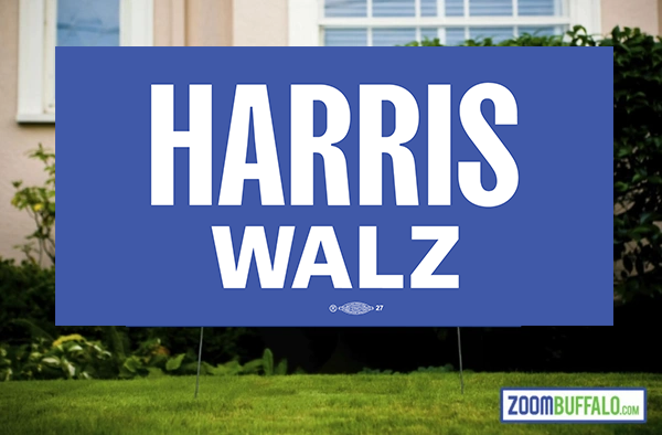 Harris Walz Lawn Sign (Buffalo Printer) - ZoomBuffalo