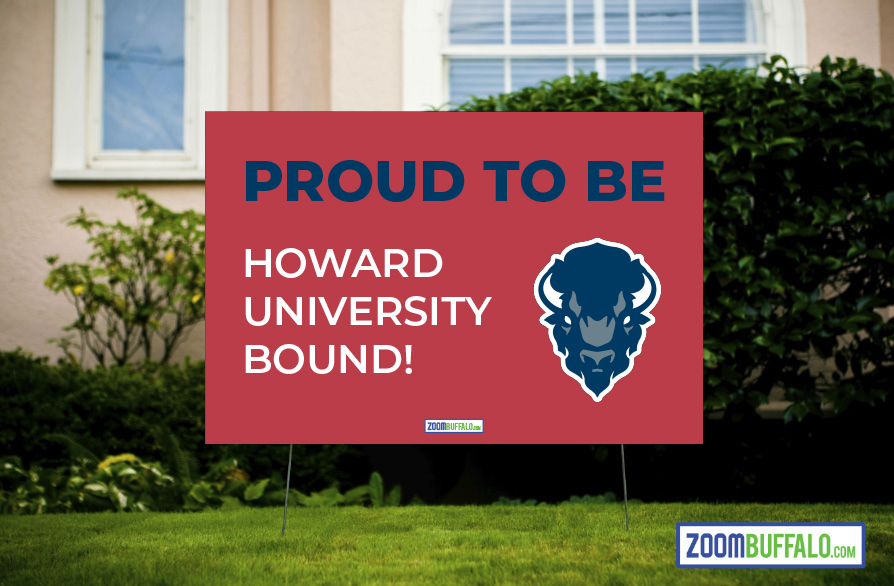 Howard University Bound Lawn Sign (Stake Included) - ZoomBuffalo