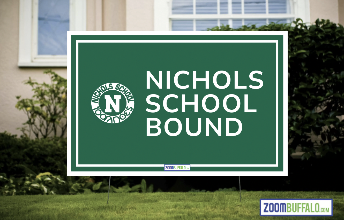 Nichols School Bound Sign (Stake Included) - ZoomBuffalo