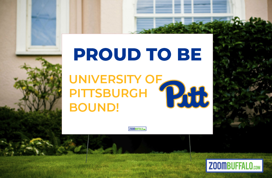 University of Pittsburgh Bound Lawn Sign (Stake Included) - ZoomBuffalo