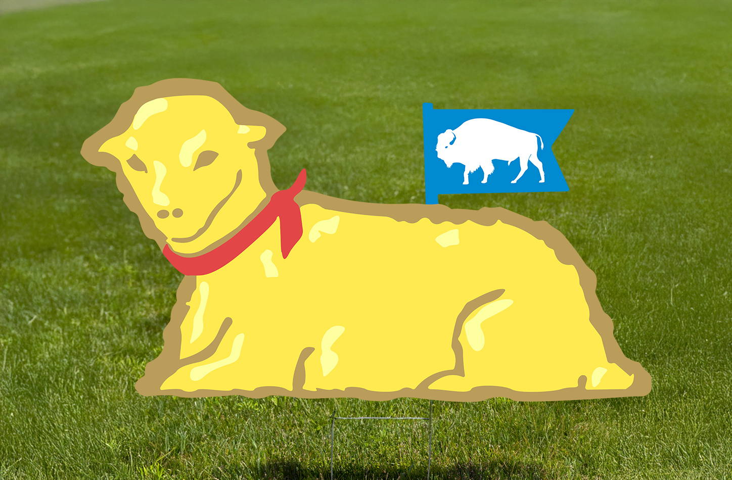 Buffalo Butter Lamb Sign - ZoomBuffalo